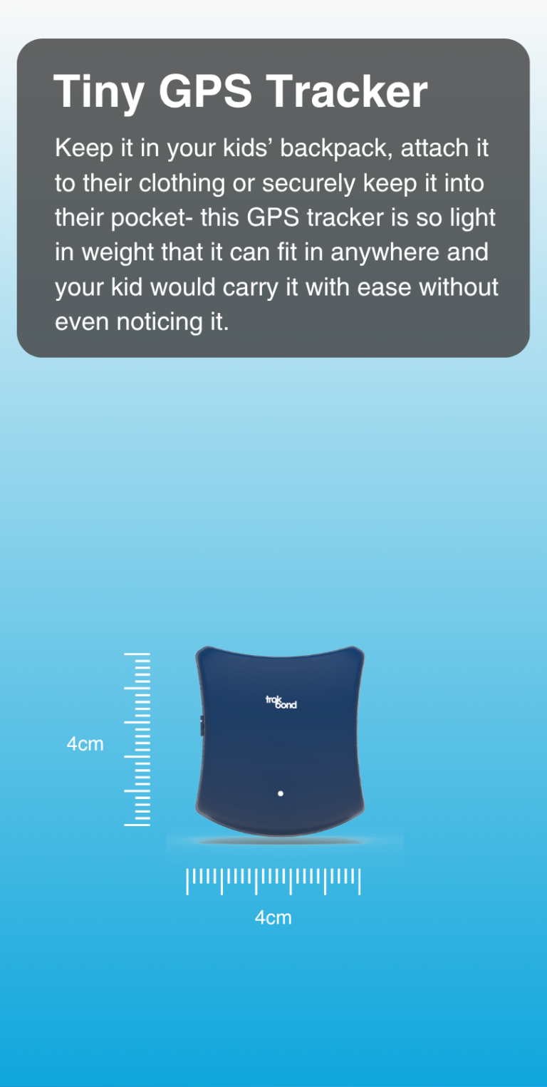 Trakbond | India's smartest and tiniest GPS Tracker for Kids in 2025